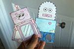 4 Robot Finger Puppets Printable for Kids | Brilliant Little Ideas
