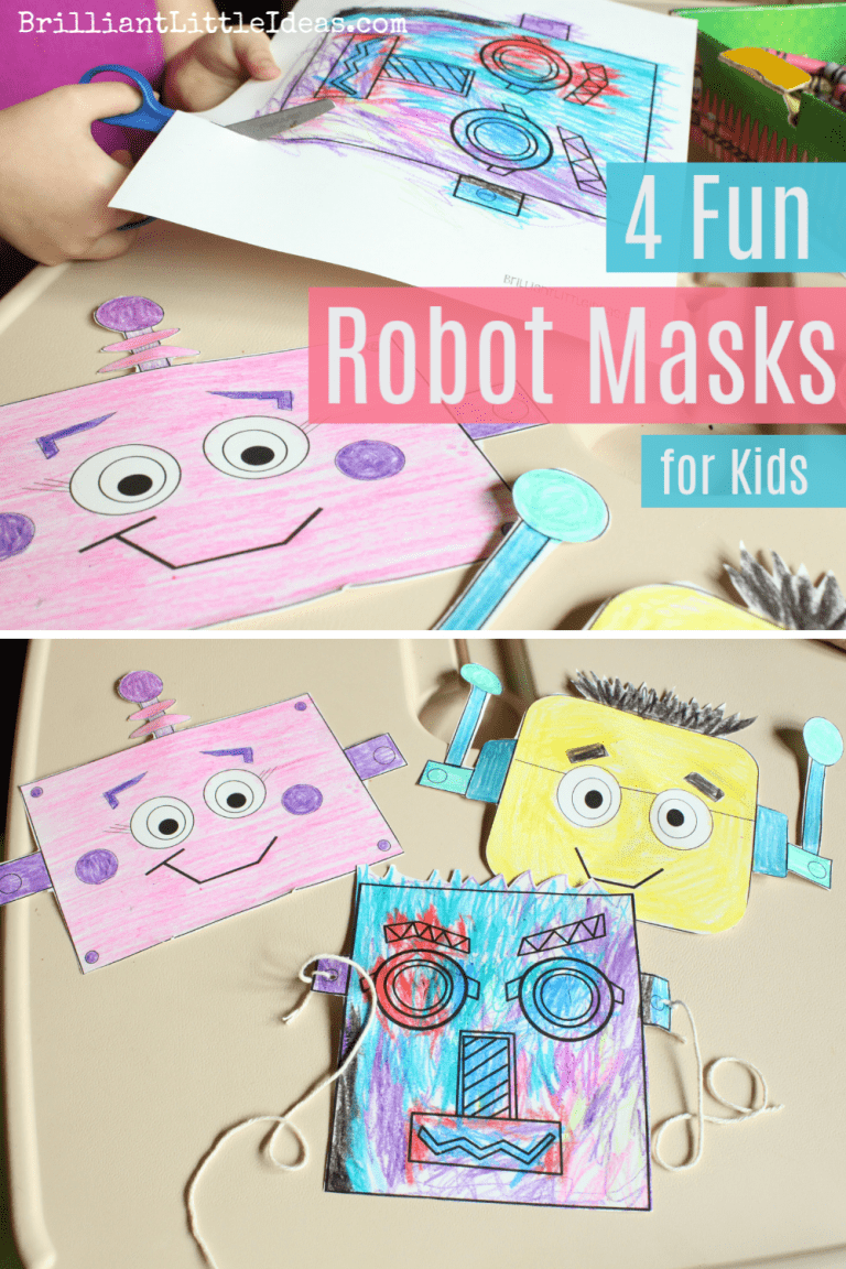 4 Fun Robot Masks for Kids | Brilliant Little Ideas