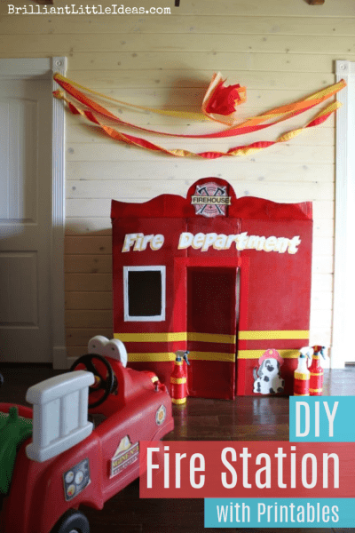 DIY Fire Station with Printables | Brilliant Little Ideas