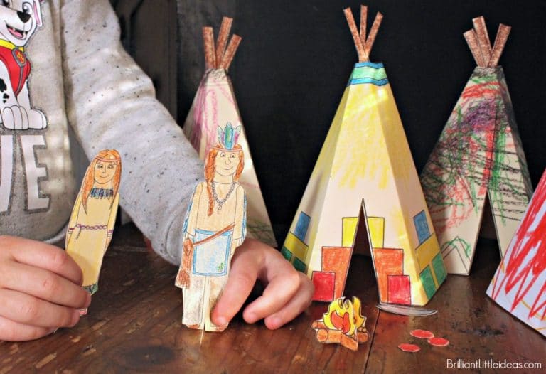 Mini Indian teepees are a Quick thanksgiving craft. Kids will love DIY ...