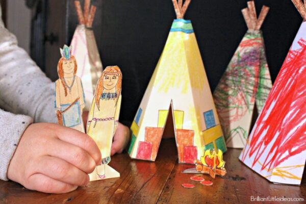 5 Native American Teepee Printable | Brilliant Little Ideas