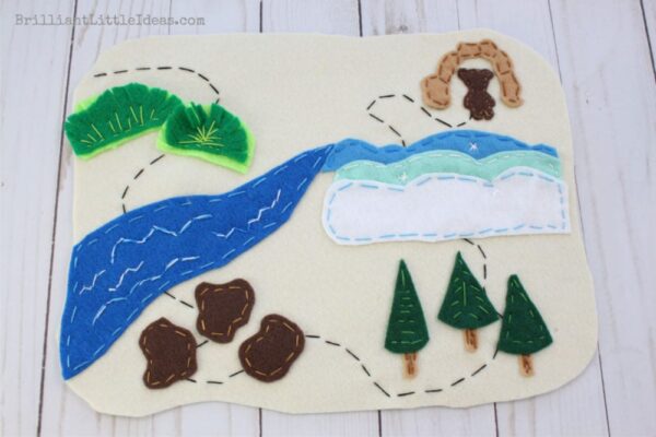 Going on a Bear Hunt DIY Felt Map with Printable | Brilliant Little Ideas