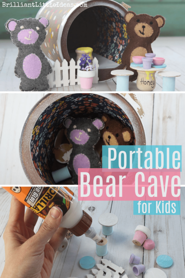 Portable Bear Cave Craft for Kids -Formula Can Idea | Brilliant Little ...