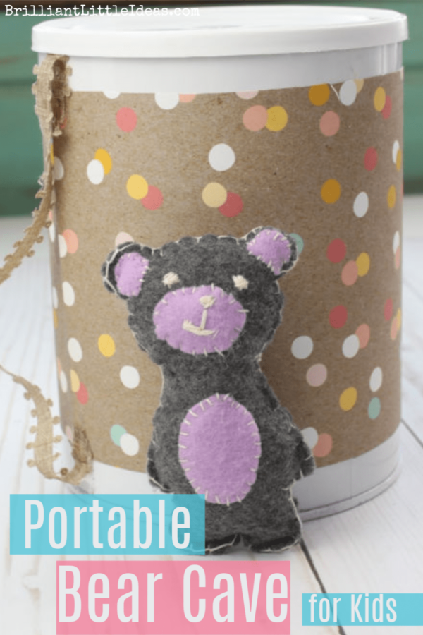 Portable Bear Cave Craft for Kids -Formula Can Idea | Brilliant Little ...