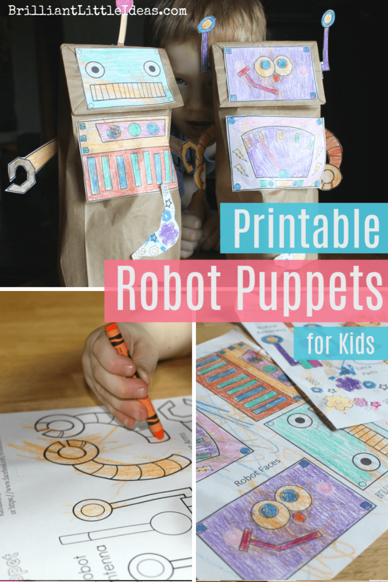 Robot Paper Sack Puppets