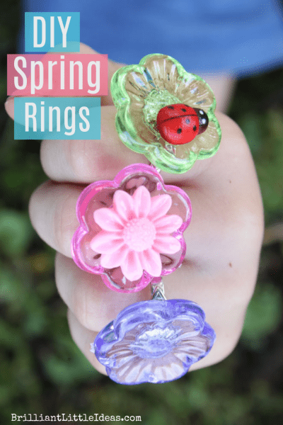 DIY Spring Rings for Kids -Easy Way to Make Rings | Brilliant Little Ideas