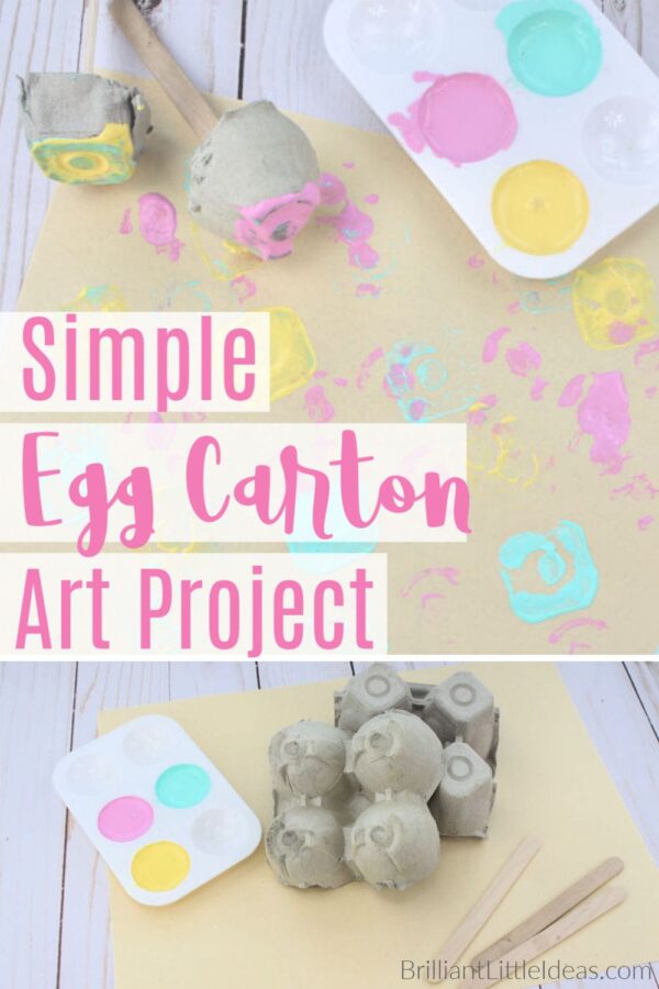 Easy Egg Carton Painting Craft for Kids | Brilliant Little Ideas