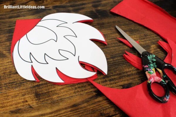 How to Make Tissue Paper Fire Flames with Printable Template ...