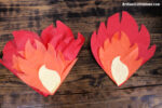 How to Make Tissue Paper Fire Flames with Printable Template ...