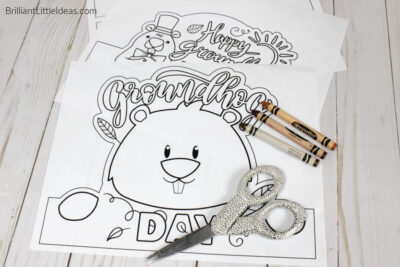 Groundhog Day Hat Printable Craft for Kids | Brilliant Little Ideas