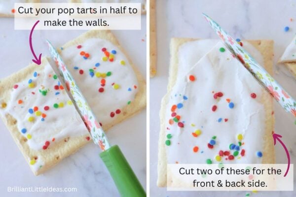Easy Easter Peeps Pop Tart House Kids Can Make | Brilliant Little Ideas