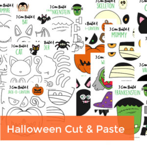 Halloween Cut & Paste Printable Craft | Brilliant Little Ideas