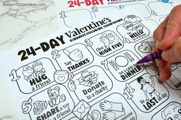 Valentine's Acts of Kindness Printable for Kids | Brilliant Little Ideas